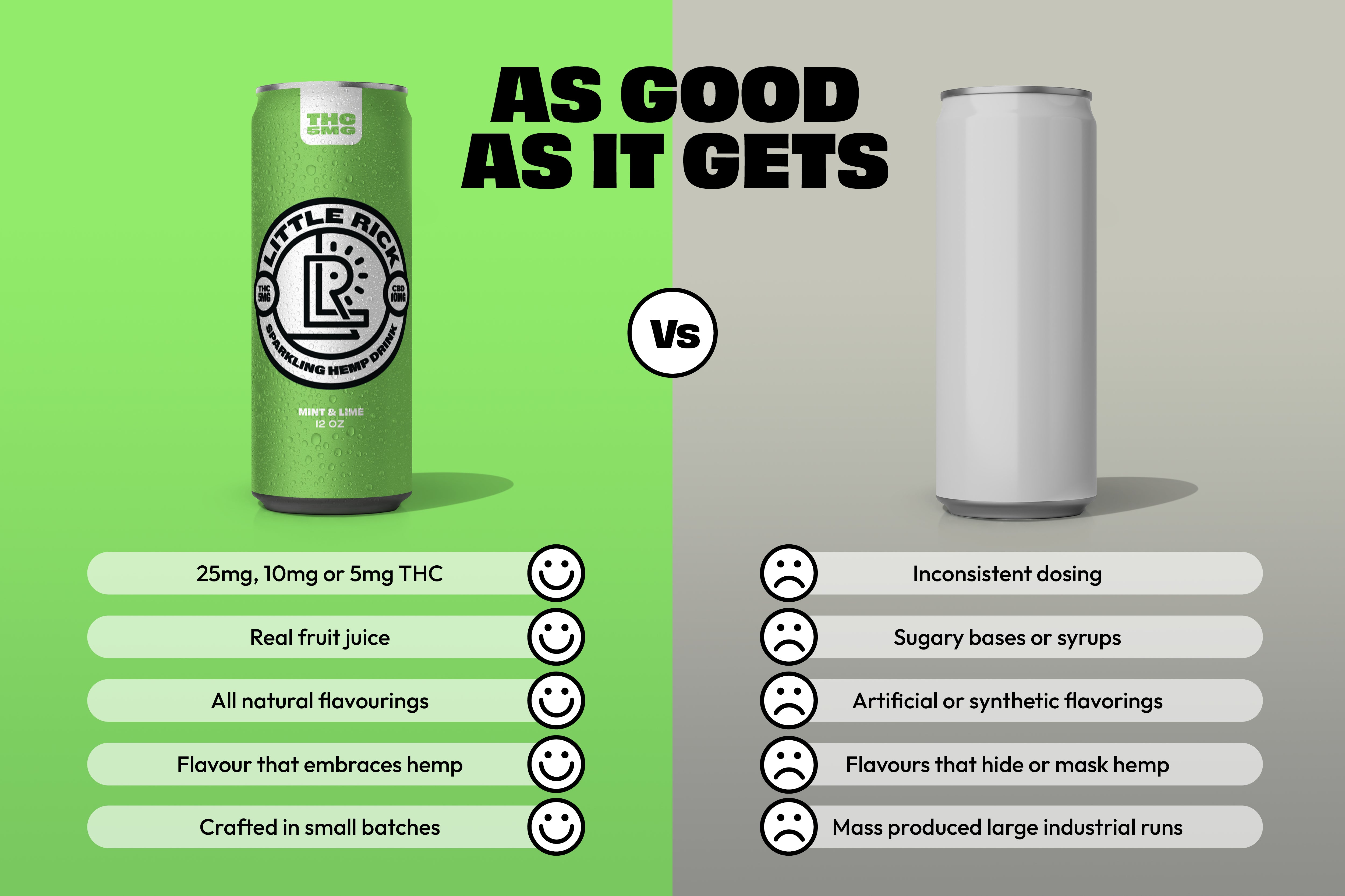 Mix Pack - 5MG THC, 10MG CBD Drinks – Little Rick US