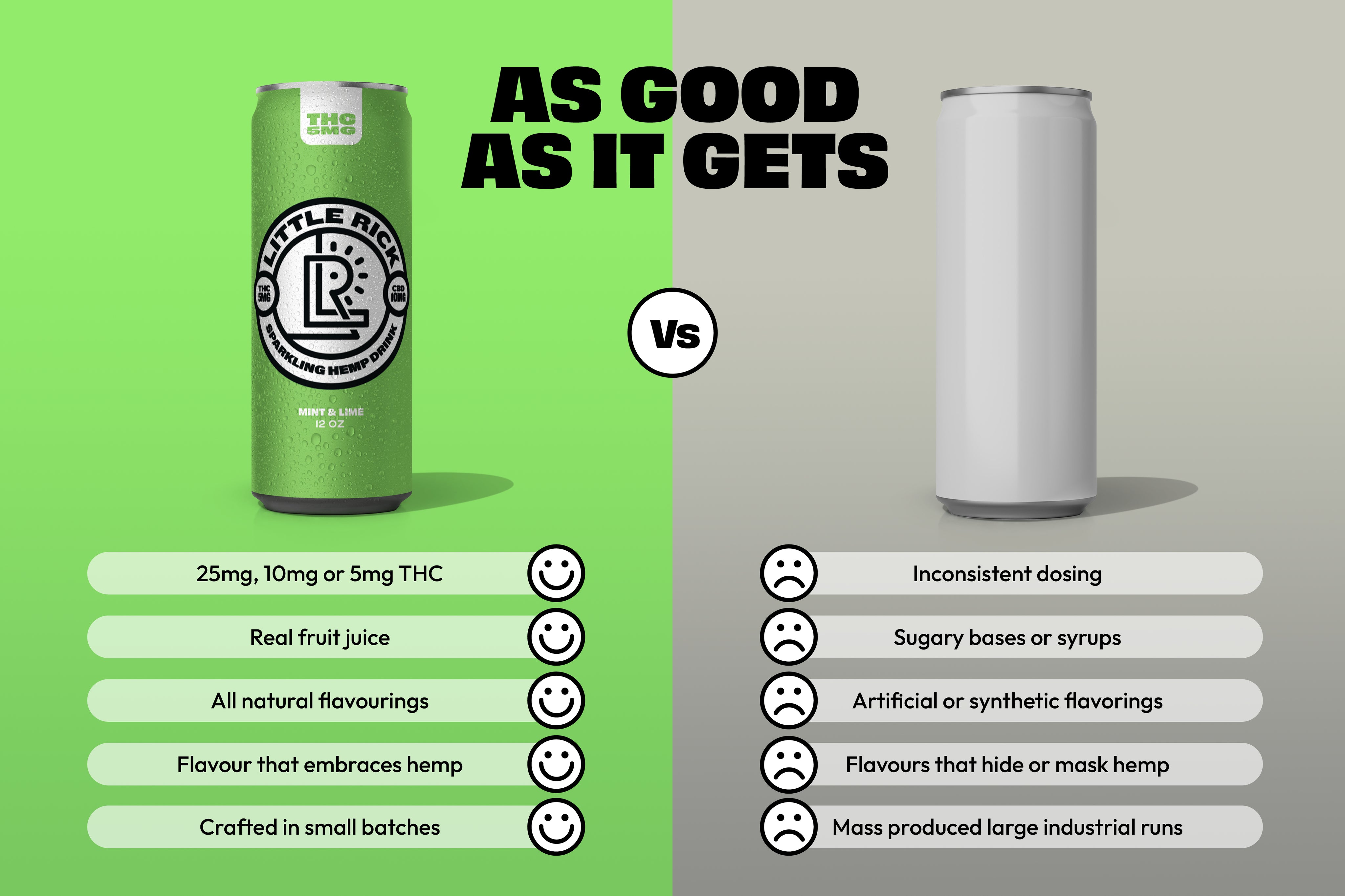 Mix Pack - 5MG THC, 10MG CBD Drinks – Little Rick US